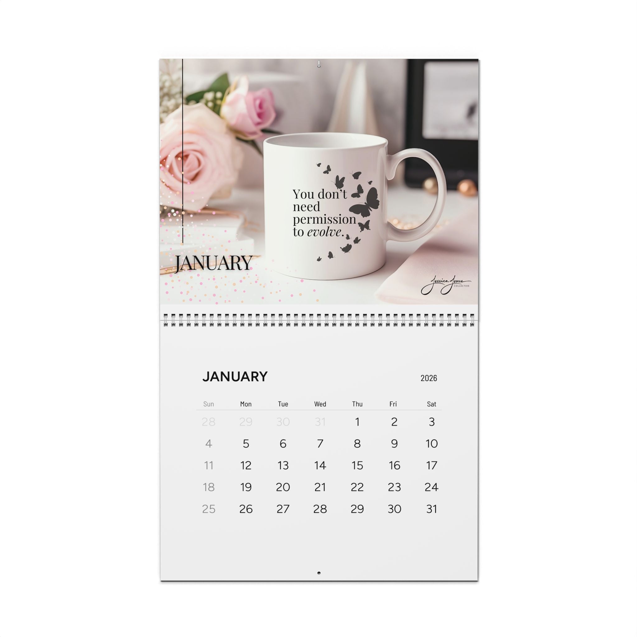 2026 Becoming Wall Calendar – Jessica Jones Collective